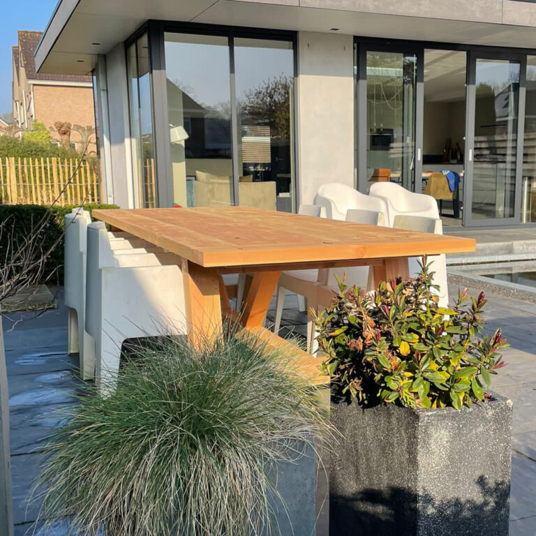 Bank halve boomstam - Zaaghuis Vriezenveen