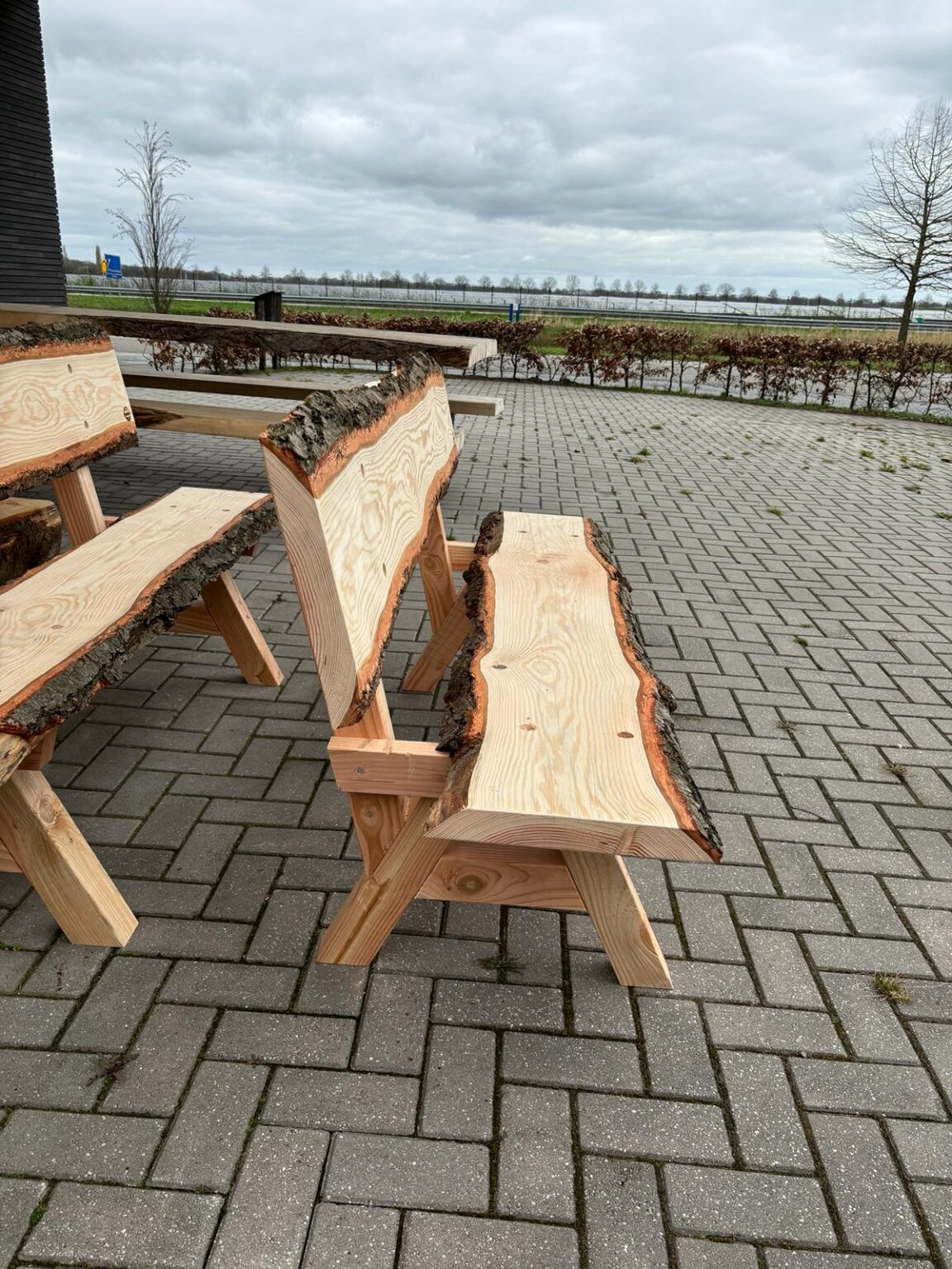 Houten bank - Zaaghuis Vriezenveen